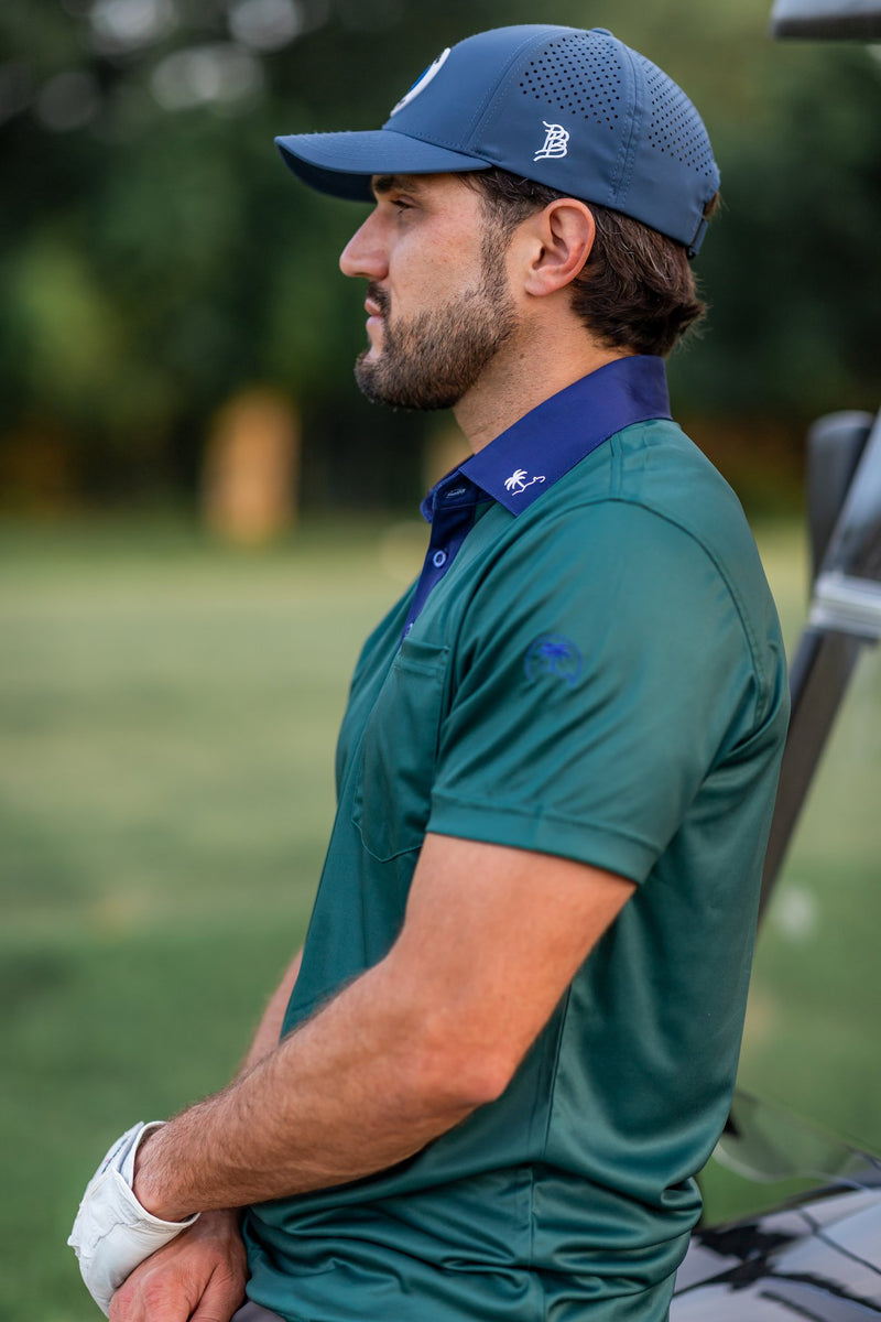 Palmetto Deep V Performance Polo – Palm Rat Golf